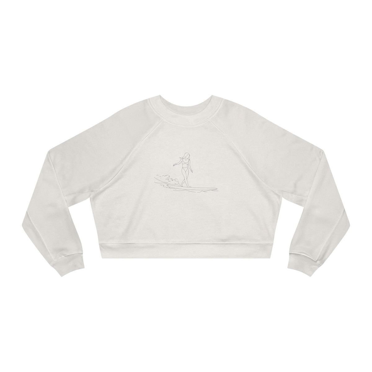 Longboarder Girl Cropped Sweatshirt – Surfers Jewelry